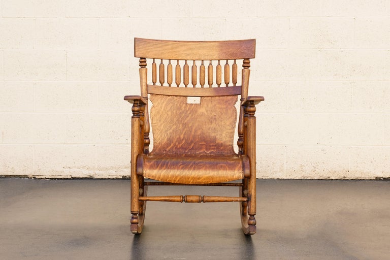 Antique Craftsman Bentwood Rocking Chair at 1stDibs