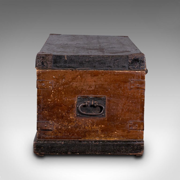 Antique Craftsman's Trunk, English, Carpentry, Maritime, Tool Chest ...
