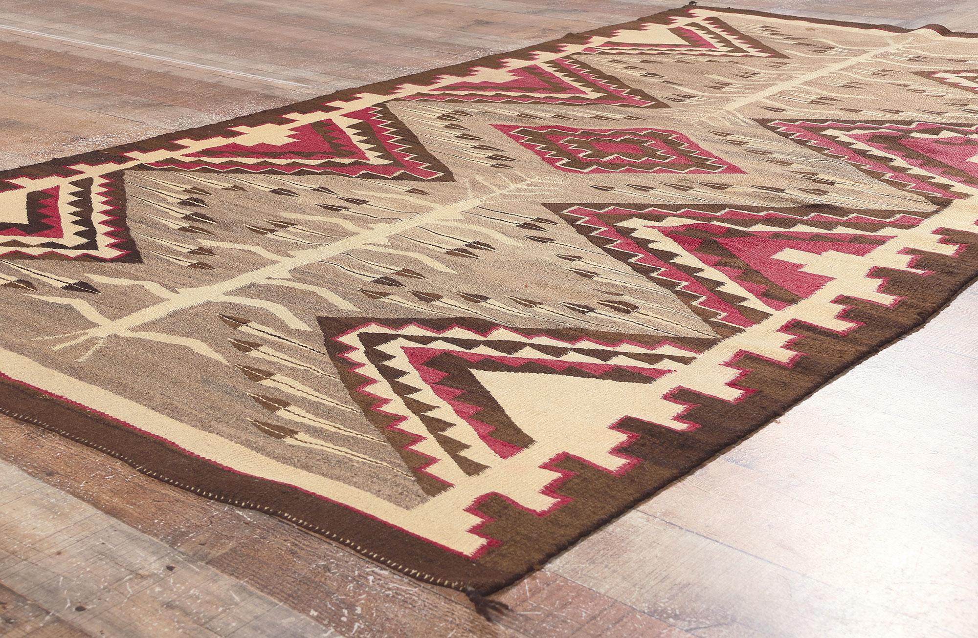 Antique Crystal Navajo Pictorial Rug, Southwest Style Meets Native ...