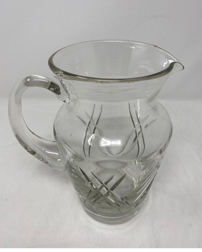 Antique Crystal Pitcher For Sale at 1stDibs