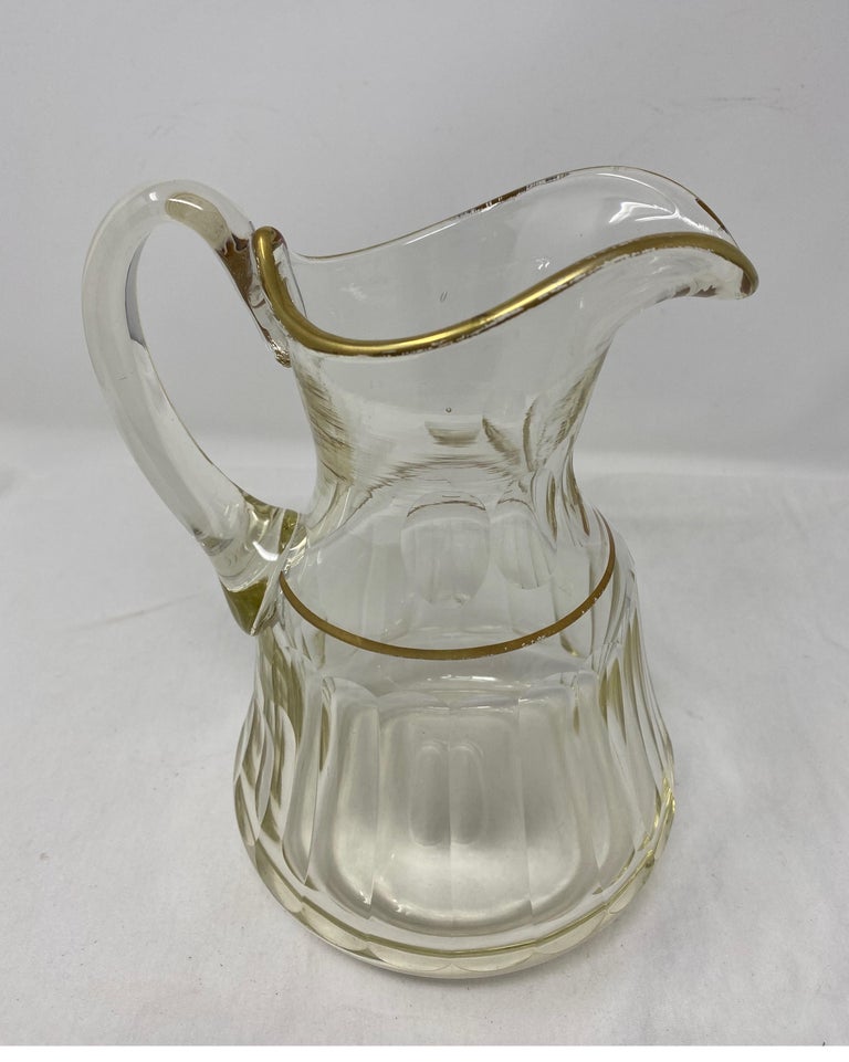 Antique Crystal Pitcher For Sale at 1stDibs