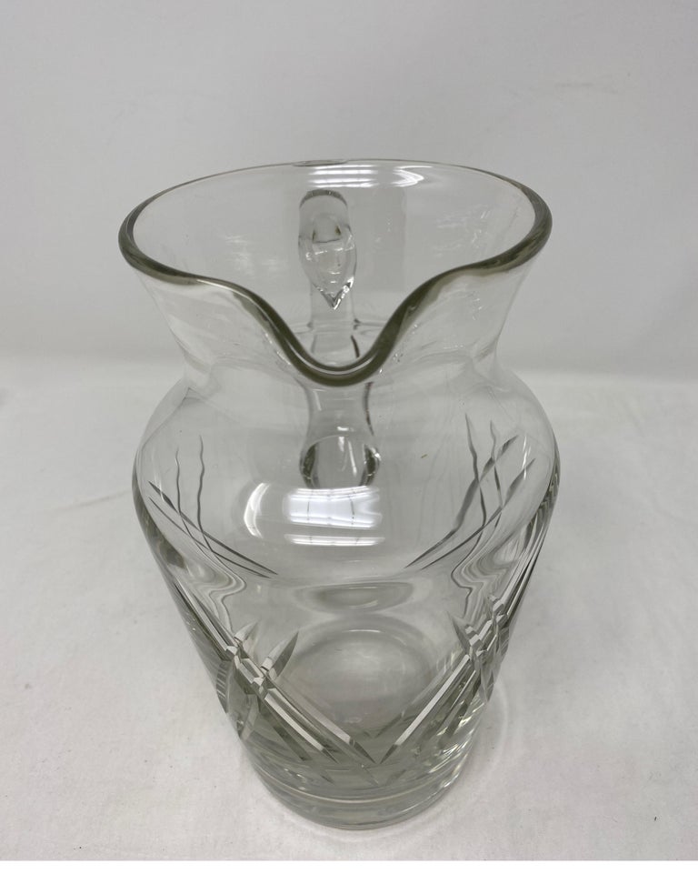 Antique Crystal Pitcher For Sale at 1stDibs