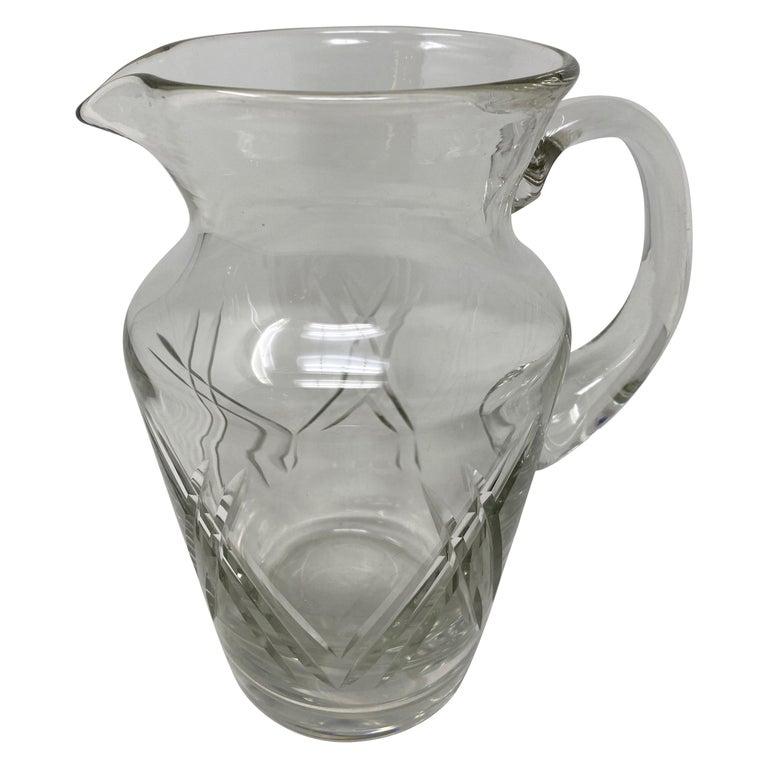Antique Crystal Pitcher For Sale at 1stDibs