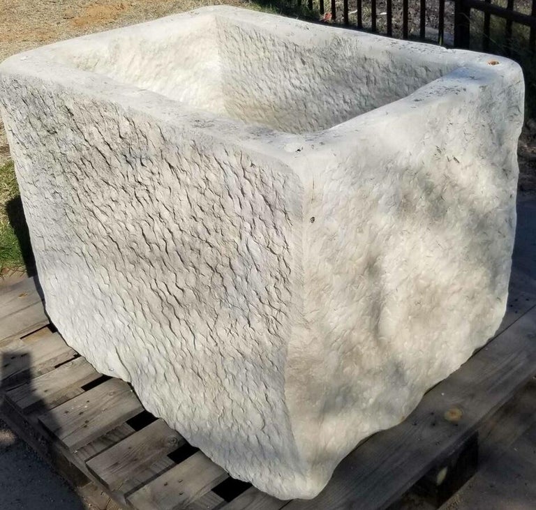 Antique Cubic Stone Trough For Sale at 1stDibs