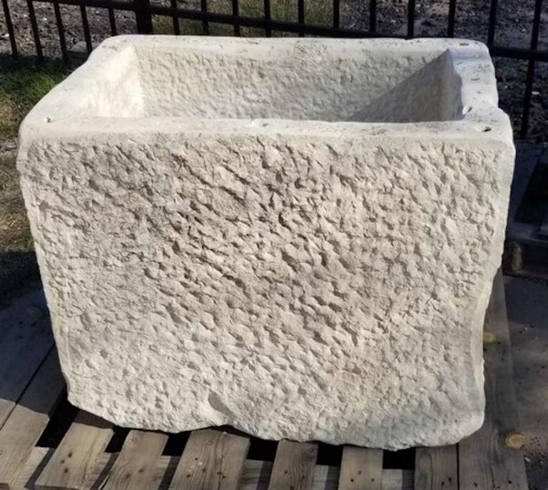 Antique Cubic Stone Trough For Sale at 1stDibs