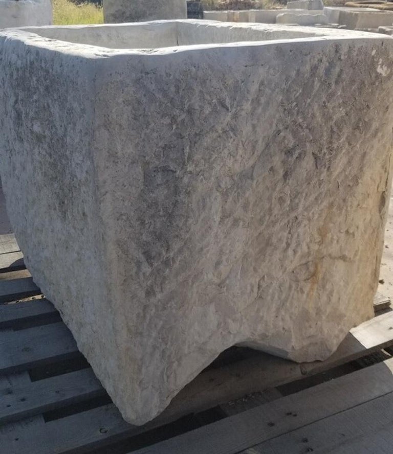 Antique Cubic Stone Trough For Sale at 1stDibs