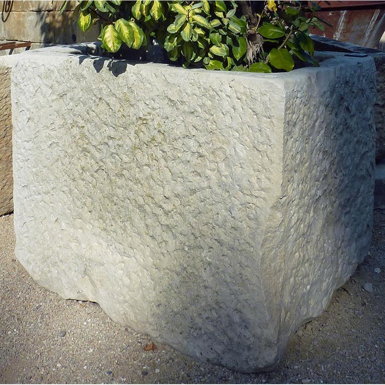 Antique Cubic Stone Trough For Sale at 1stDibs