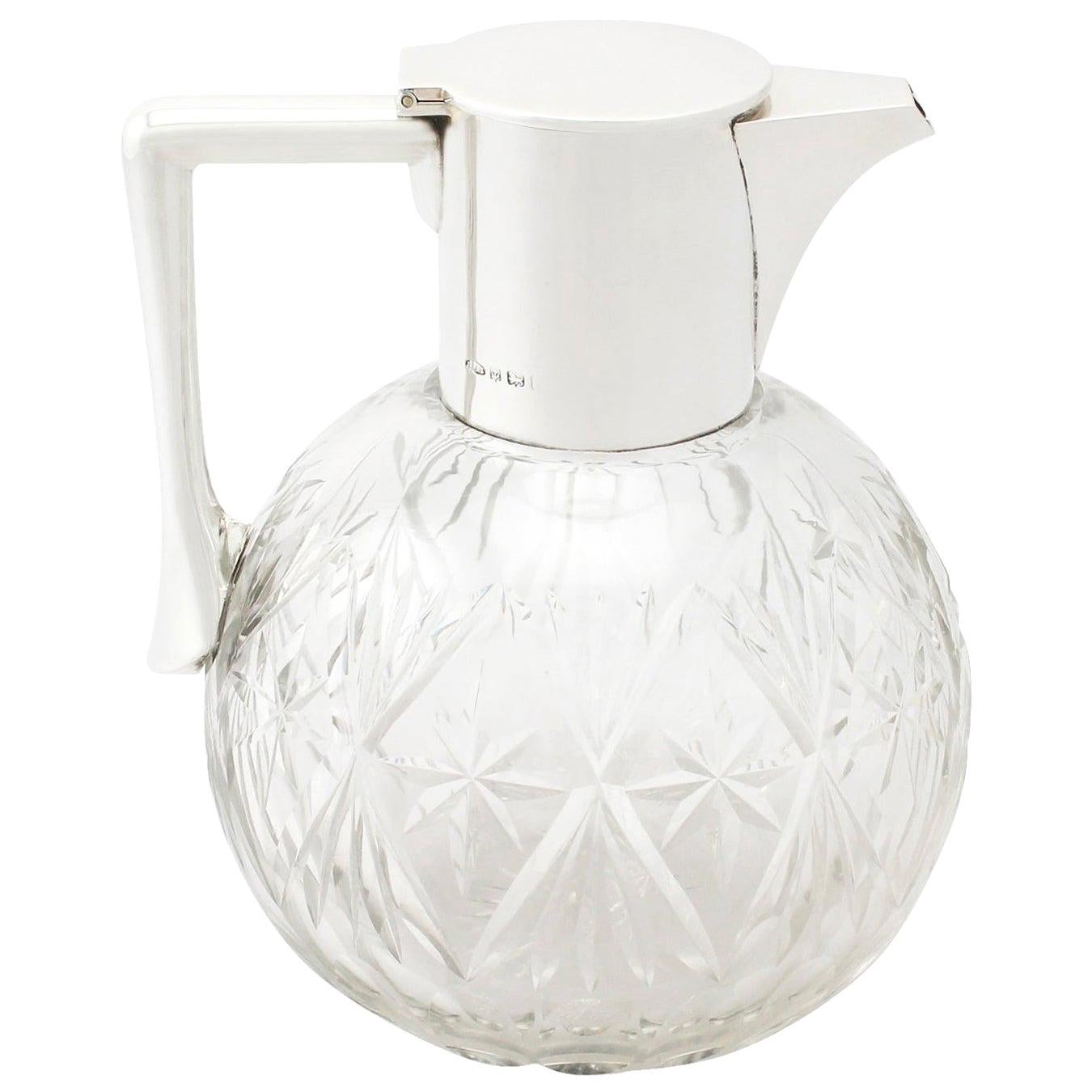 French Silver Mounted Cut Glass Caviar Serving Set, c.1890 at 1stDibs