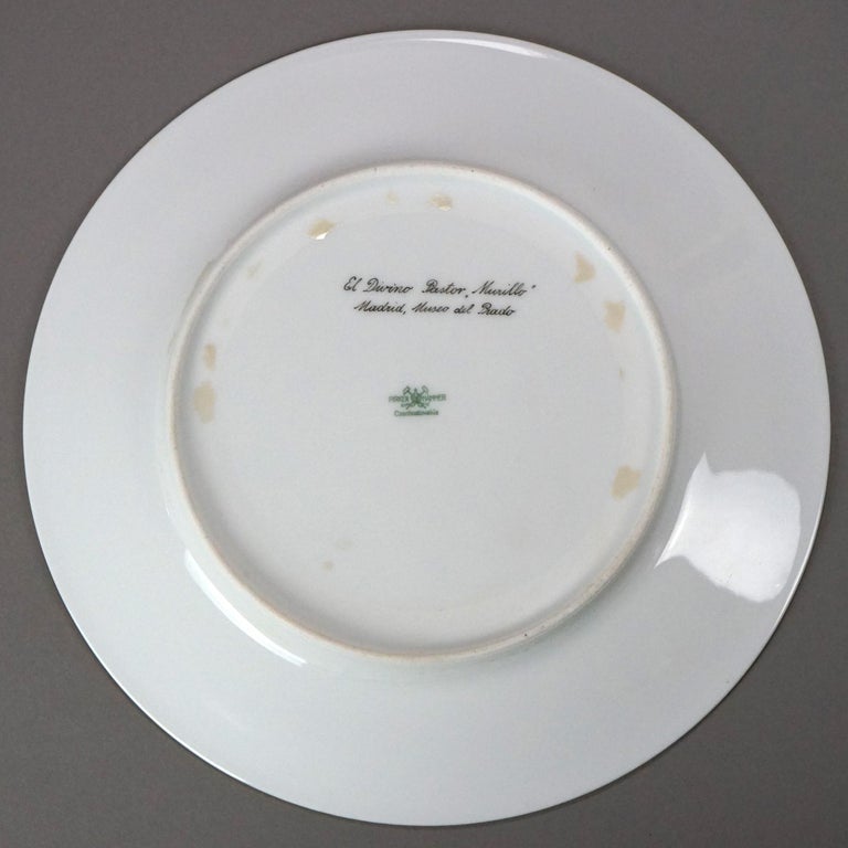 Antique Czech Royal Vienna School Hand Painted Porcelain Portrait Plate ...