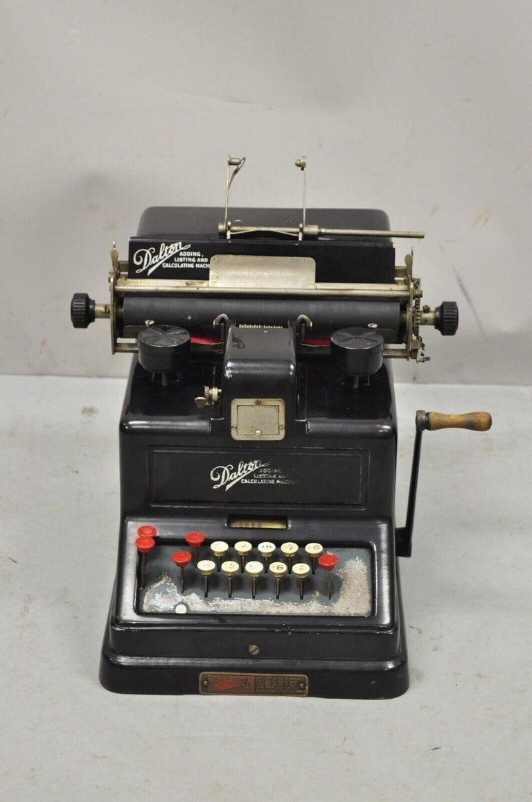 Antique Dalton Adding Machine Calculator Model 70607 Pat. 1912 at 1stDibs
