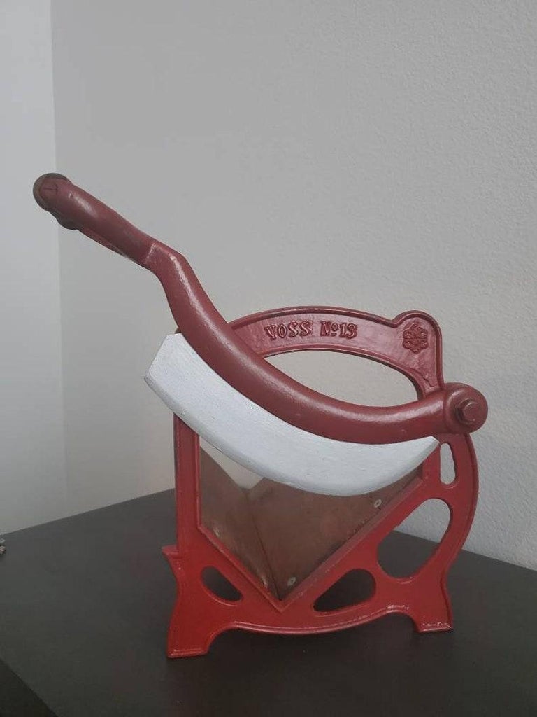 Antique Danish Cast Iron Bread Cutter For Sale at 1stDibs
