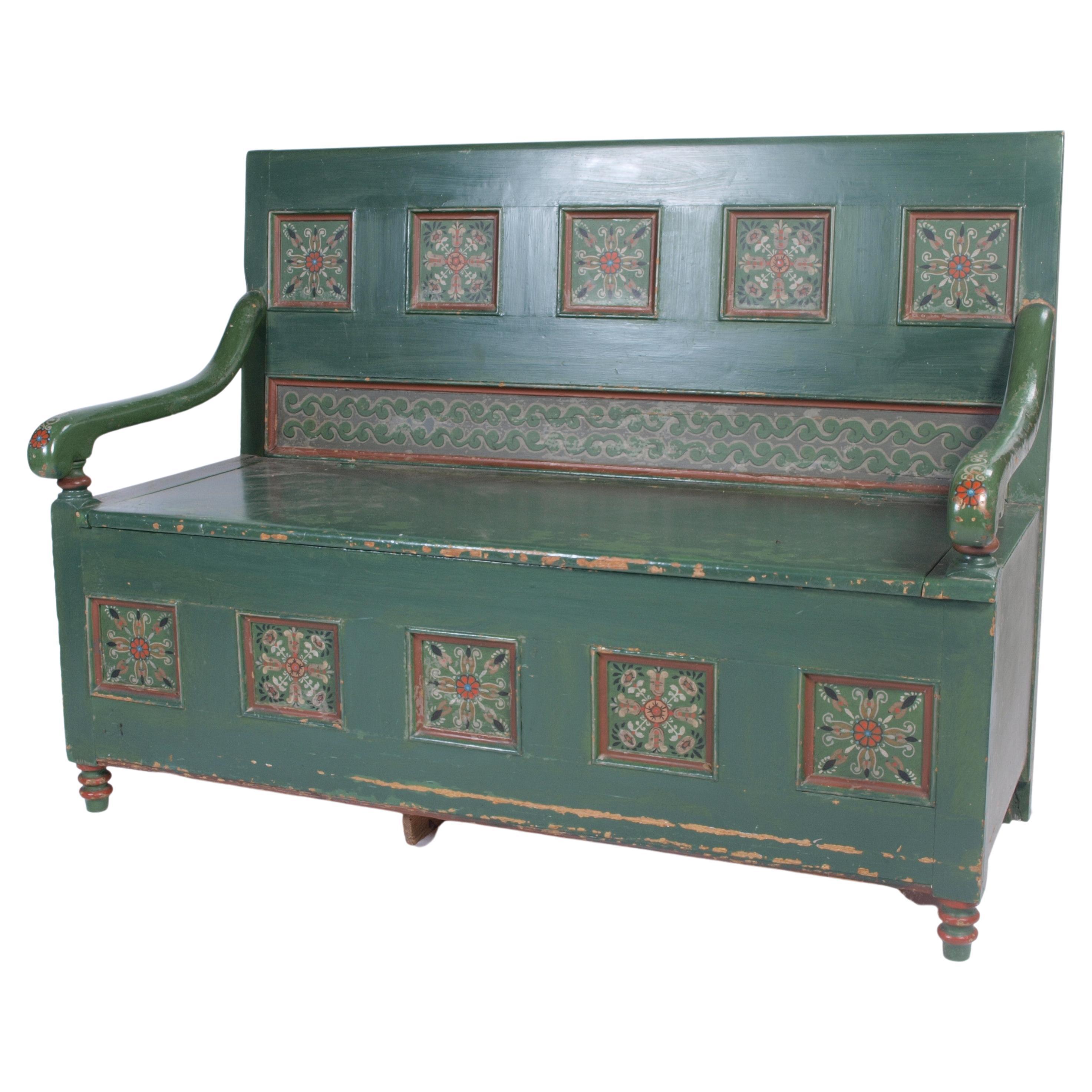 Antique Danish Farm Bench For Sale at 1stDibs