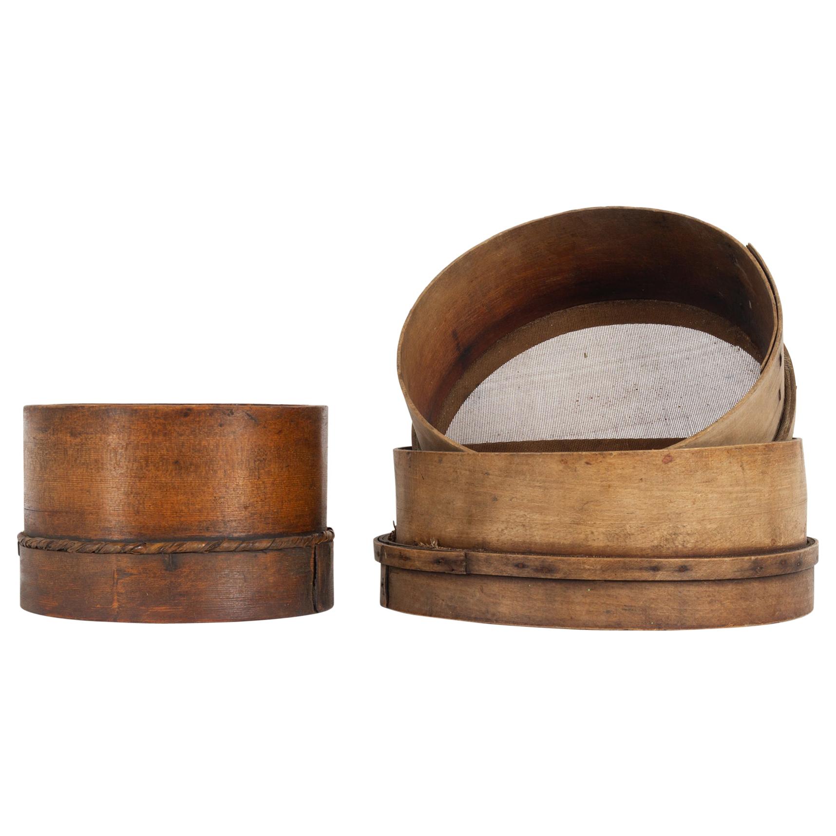 Antique Danish Wooden Sieves, Set of 3 at 1stDibs | decorative bowls ...