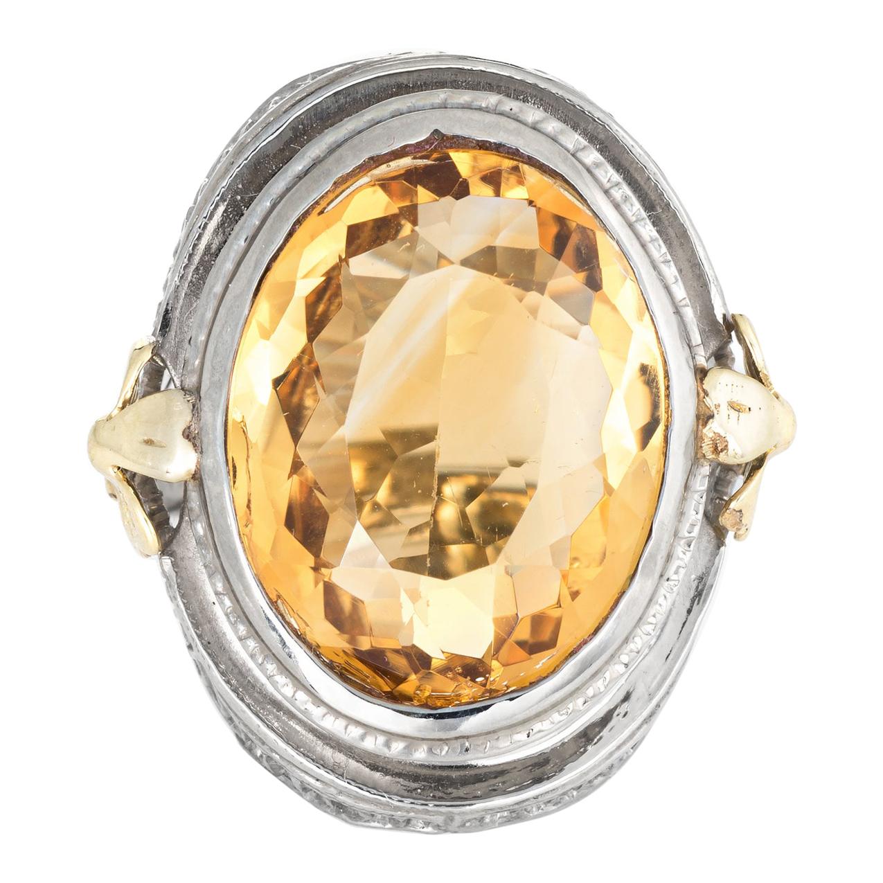 Antique Vintage Citrine Rings - For Sale on 1stDibs