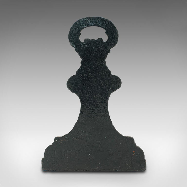 Antique Decorative Doorstop, English Cast Iron, Art Nouveau Door Keep ...