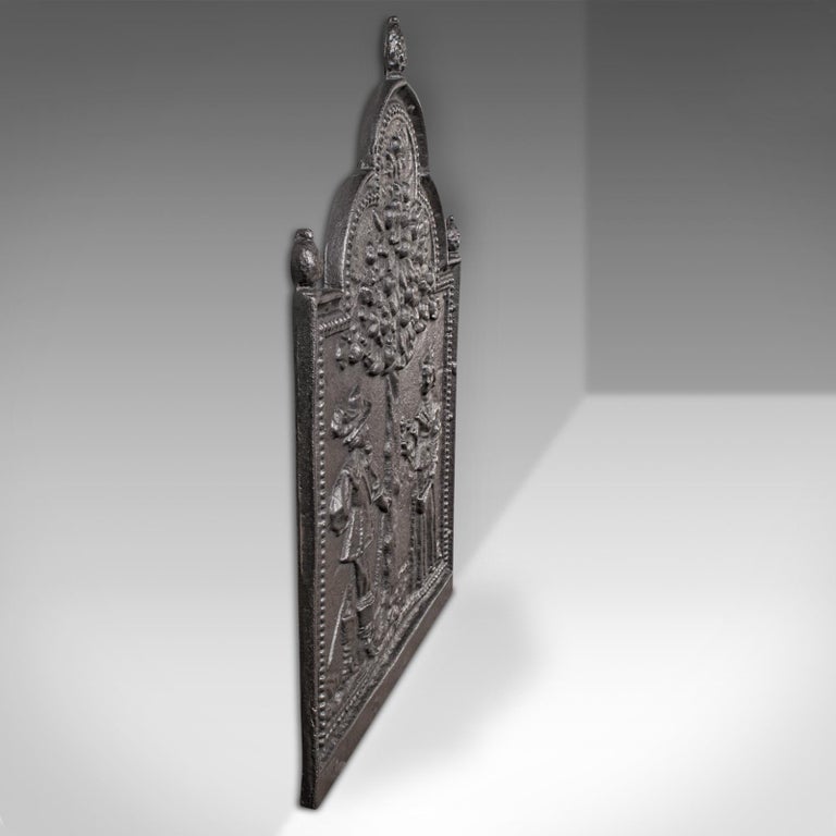 Antique Decorative Fire Back, English, Fireplace, Hearth, Backrest ...