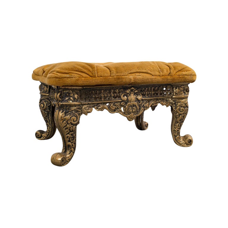 Antique Decorative Footstool, Italian, Gilt, Stool, Baroque Revival ...
