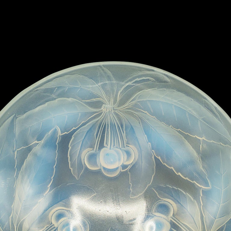 Antique Decorative Fruit Bowl, French, Lead Glass, Dish, Art Deco ...