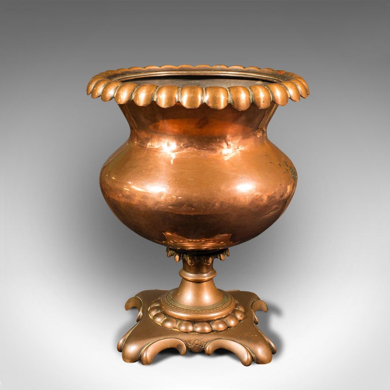 Antique Decorative Jardiniere, English, Copper, Planter, Art Nouveau ...