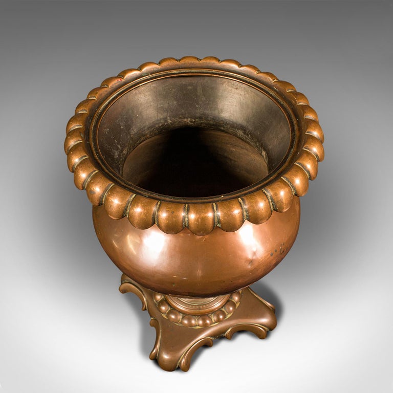 Antique Decorative Jardiniere, English, Copper, Planter, Art Nouveau ...