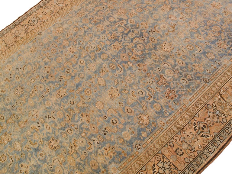 Antique Decorative Persian Kurdish Tribal Runner Rug For Sale at 1stDibs