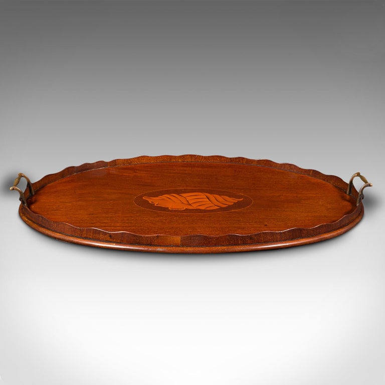 Antique Decorative Serving Tray, English, Inlaid, Afternoon Tea ...