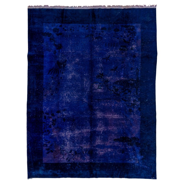 Antique Deep Blue Chinese Overdye For Sale at 1stDibs