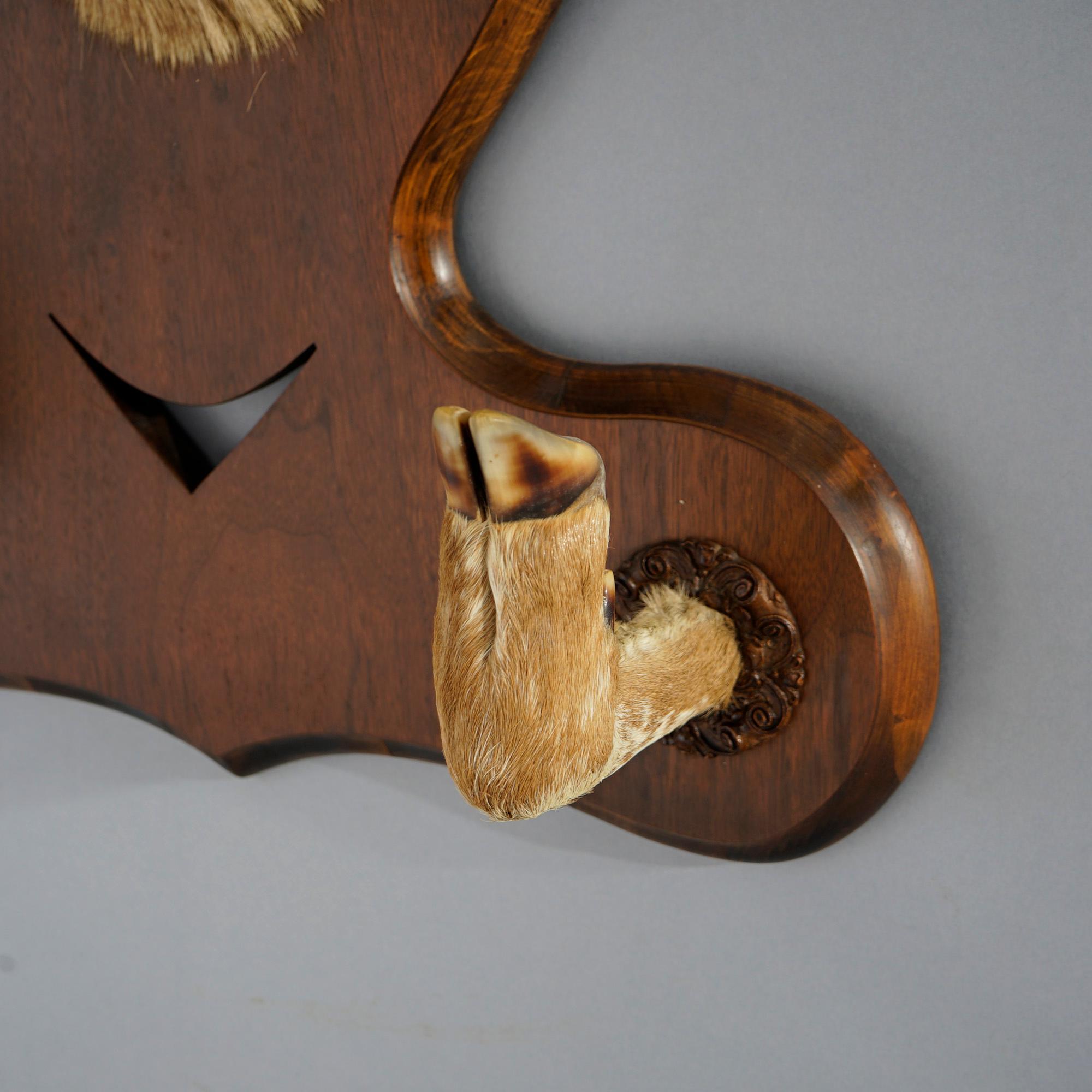 Antique Deer Mount Hall Hat Rack Circa 1930 For Sale at 1stDibs | neck ...