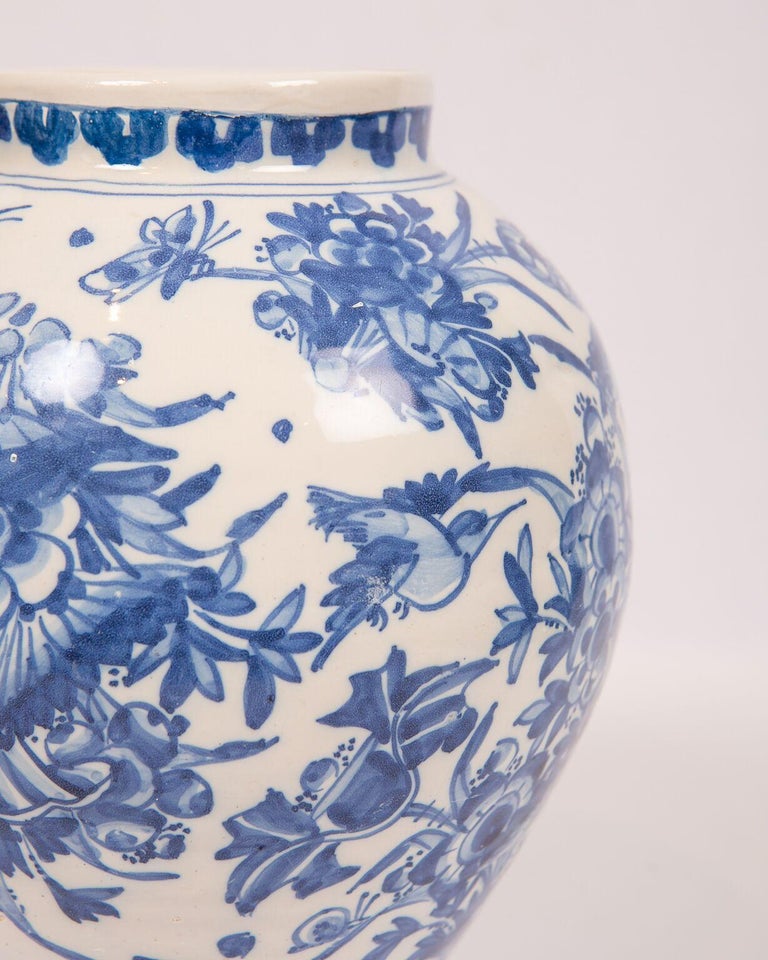 London Delftware Blue and White Flower Vase 17th Century circa 1685 at ...