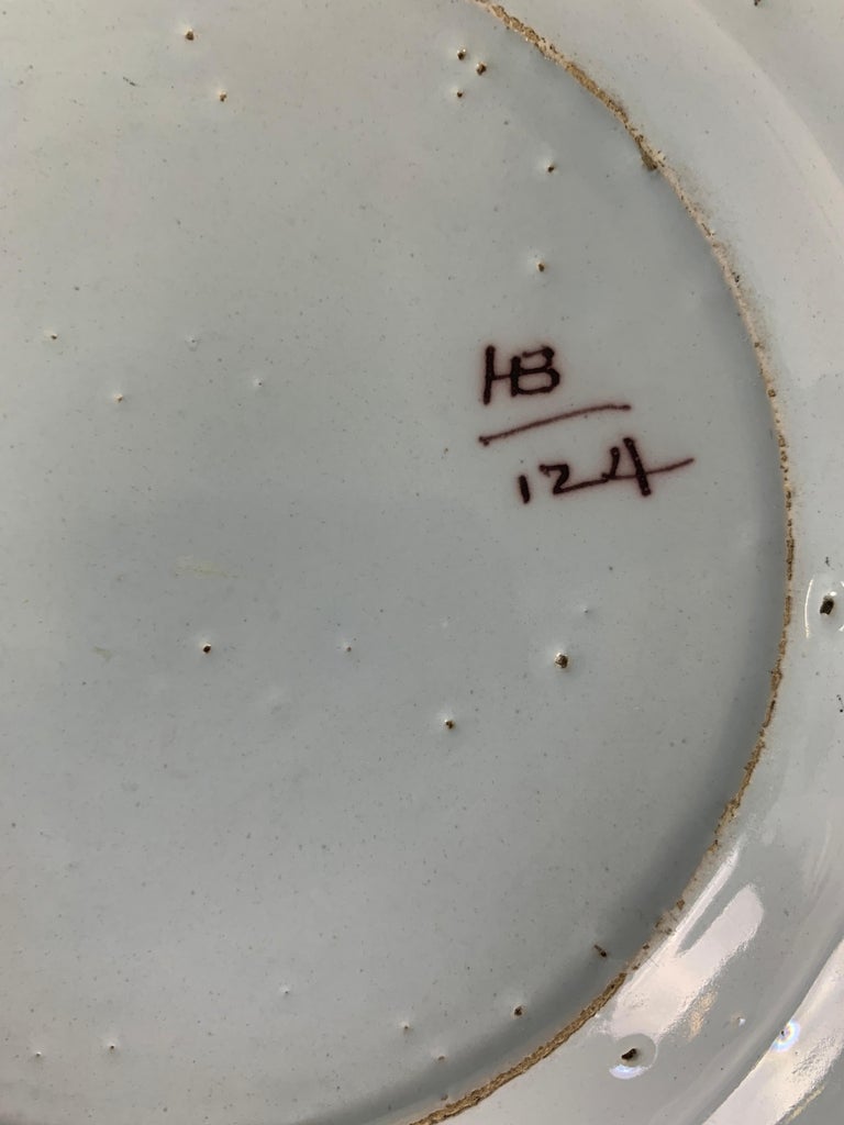 Antique Delft Dishes a Set of Five 18th Century with Purple/Manganese ...