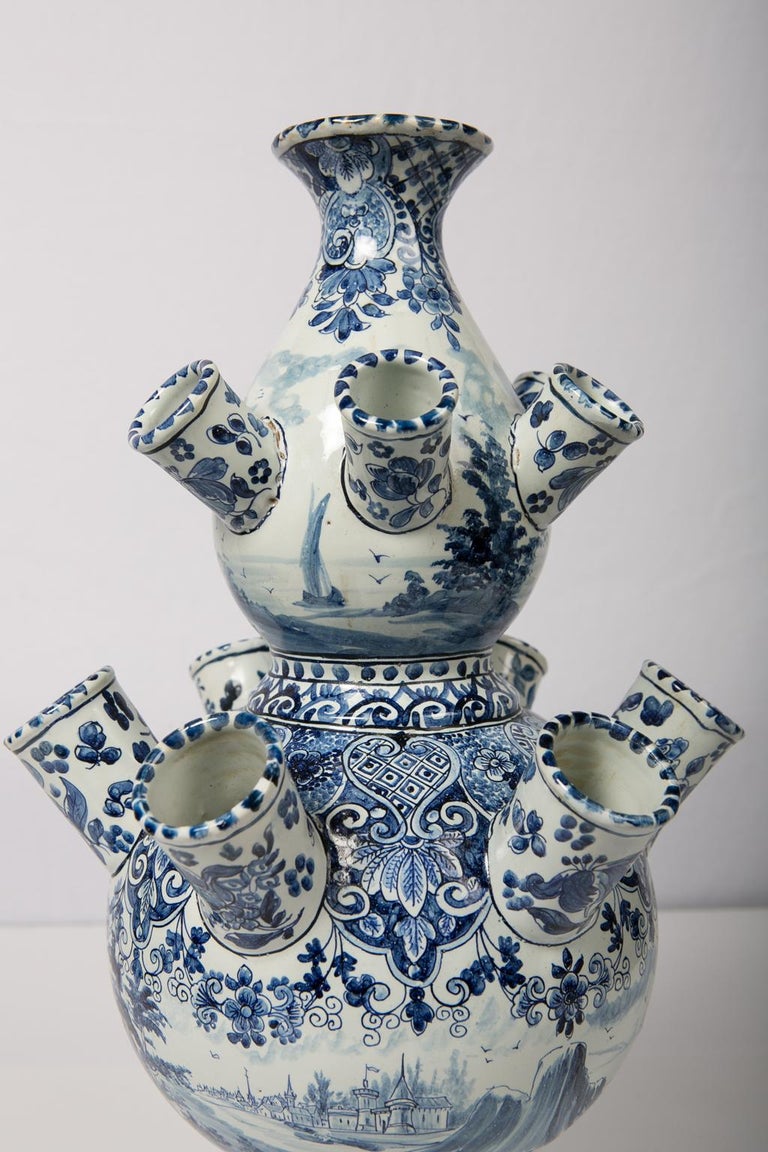 Antique Delft Tulipiere Blue and White Tulip Holder at 1stDibs ...