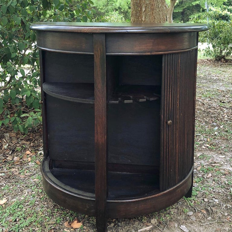 Antique Demilune Cabinet, Console at 1stDibs