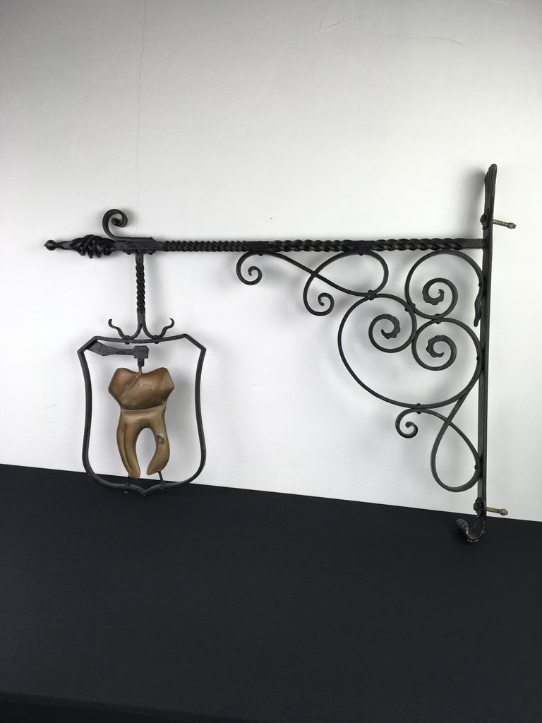 Antique Dentist Sign with Tooth at 1stDibs