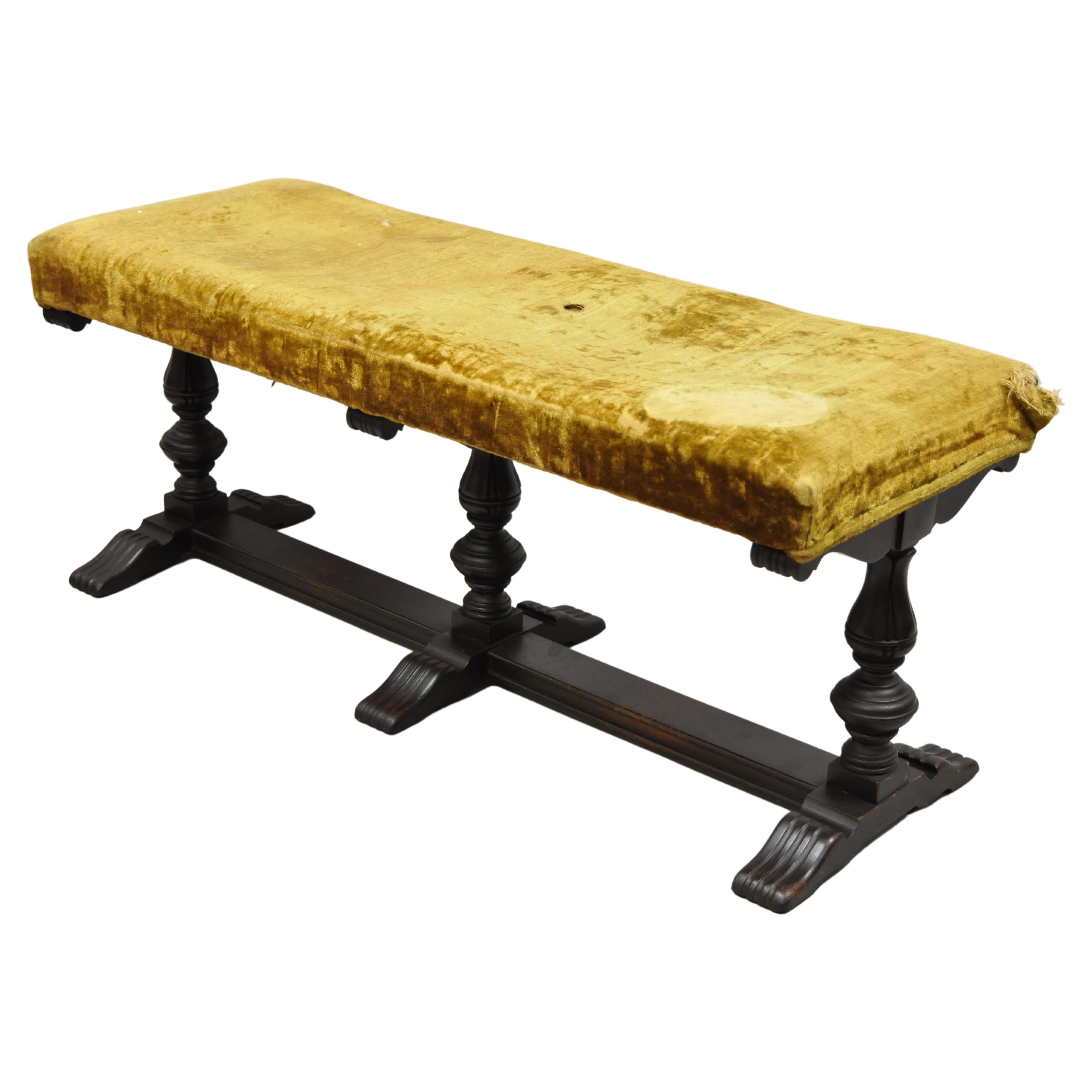 Danish Modern Walnut Deacons Bench at 1stDibs