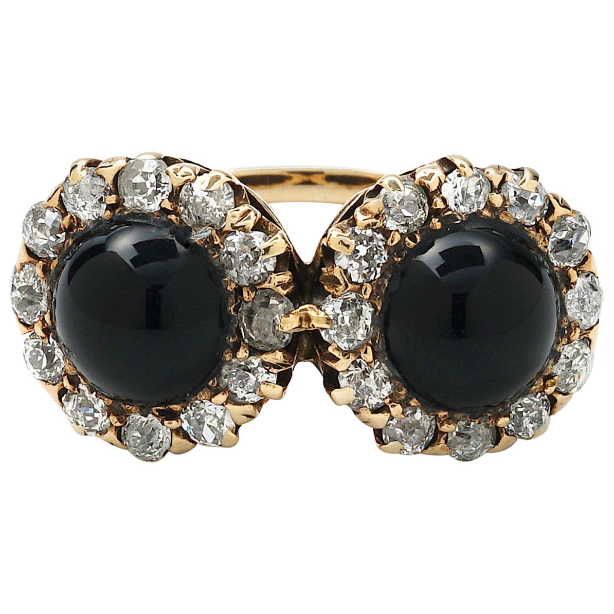 TIFFANY Ivory and Onyx Ring at 1stDibs