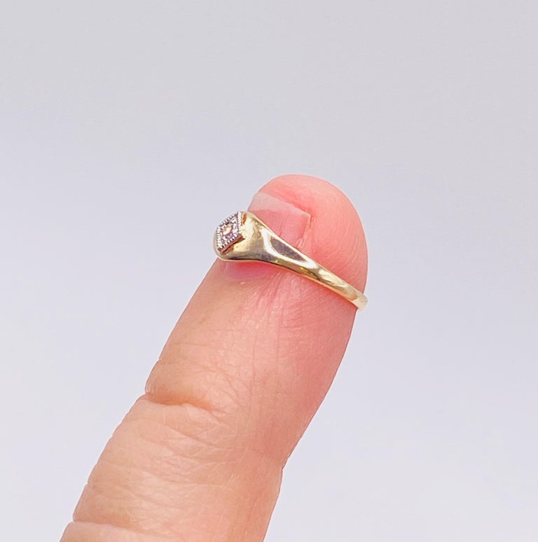 Antique Diamond Baby Ring For Sale at 1stDibs
