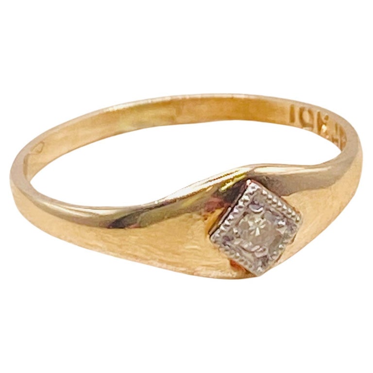 Antique Diamond Baby Ring For Sale at 1stDibs