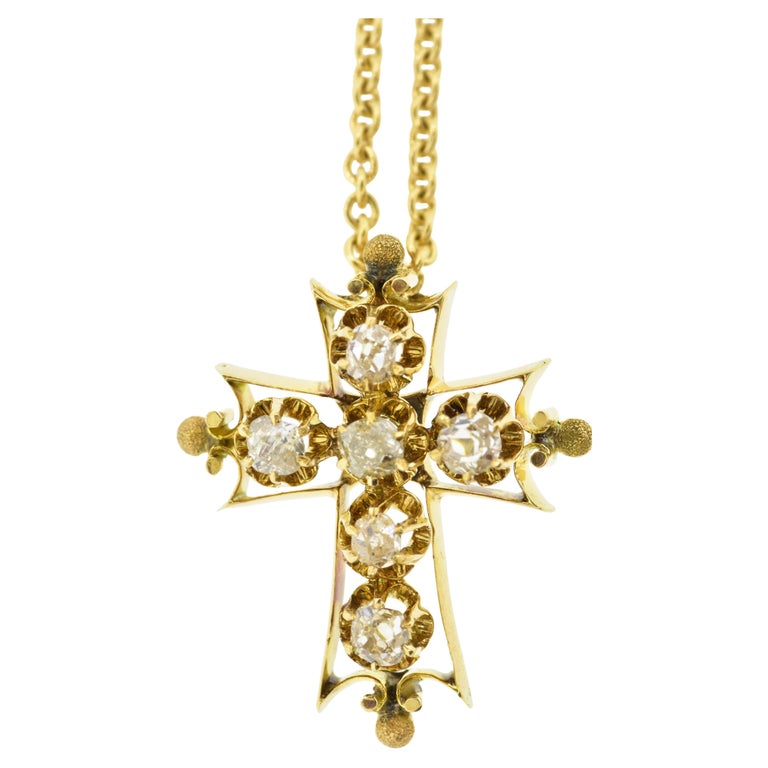 Antique Diamond Cross, circa 1870 at 1stDibs