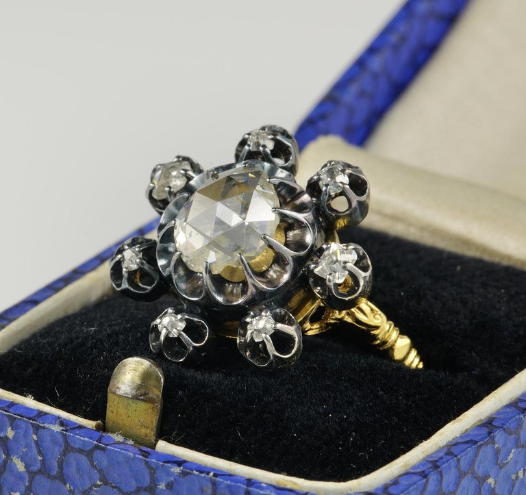 Antique Diamond Flower Ring, circa 1800 For Sale at 1stDibs | 1800 ...