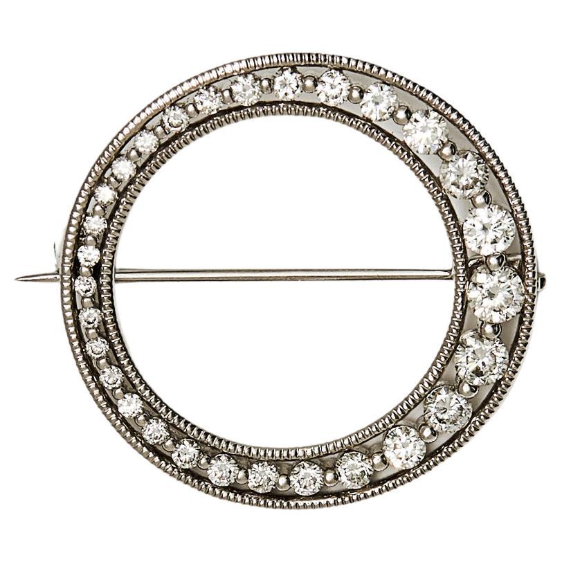 Platinum Horse Racing Pin at 1stDibs