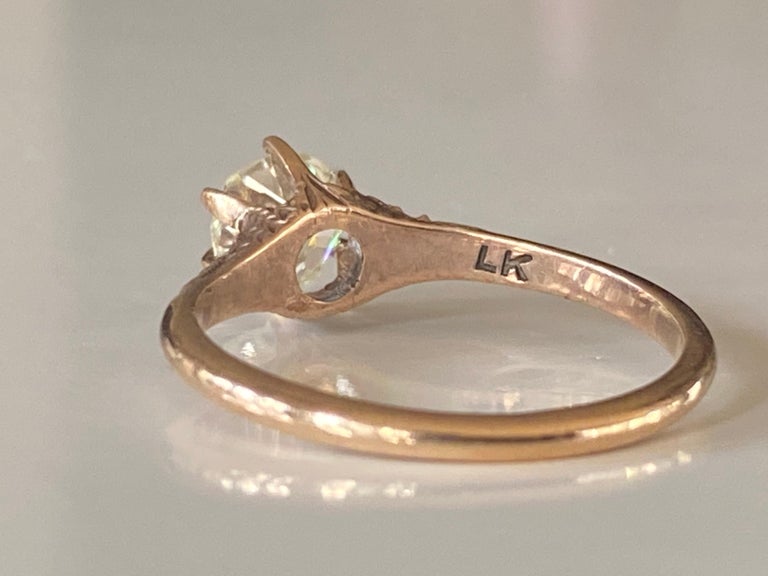 Antique Diamond Solitaire Ring For Sale at 1stDibs