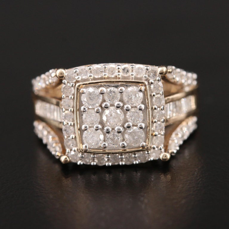 Customizable Antique Diamonds Engagement Ring, Unique Diamonds Wedding ...