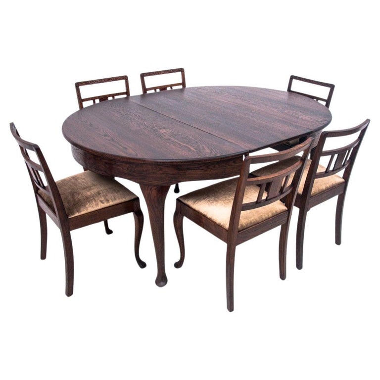 Antique Dining Room Set, Western Europe, circa 1900, Renovated For Sale ...