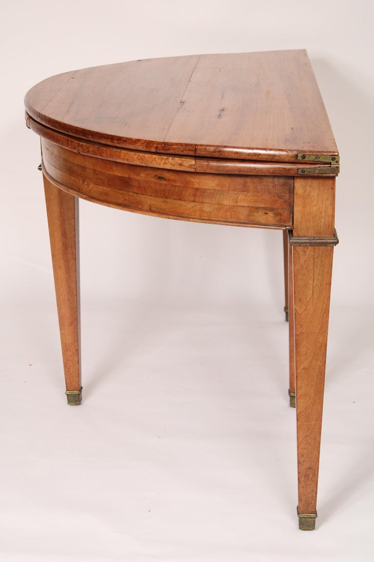 Antique Directoire style Demi Lune Games Table For Sale at 1stDibs