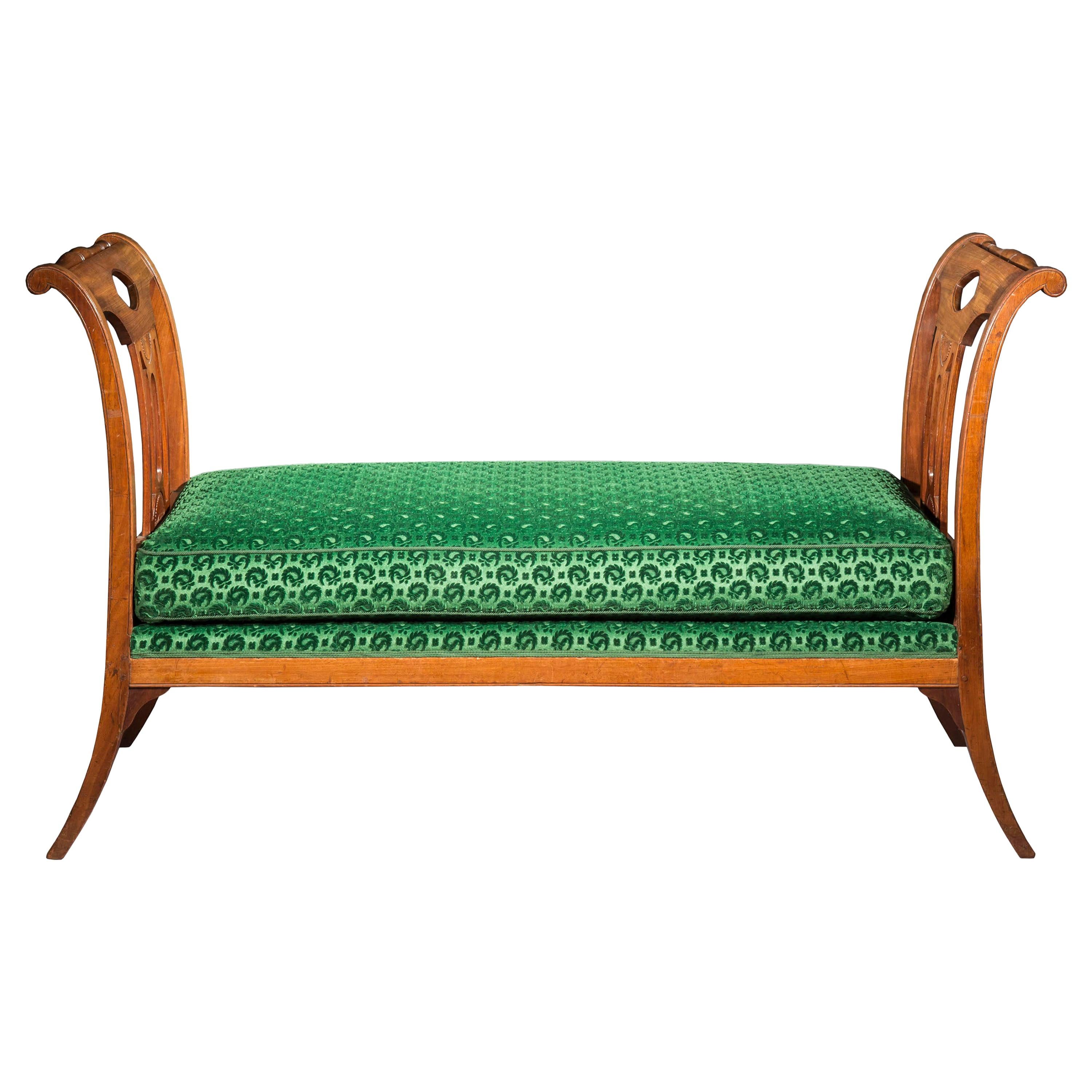 Handsome Directoire Irish Pine Window Bench or Bench for Foot of Bed ...