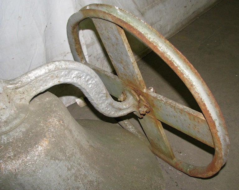 Antique Distressed Cast Iron Church Bell For Sale at 1stDibs