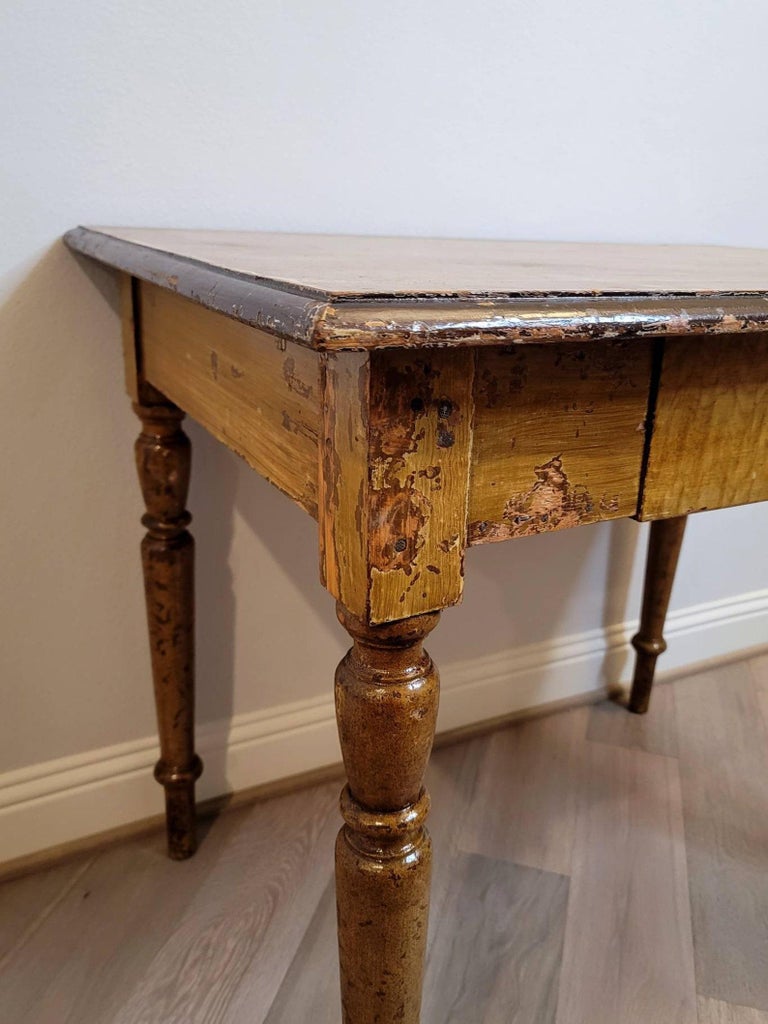 Antique Distressed Country Farmhouse Work Table For Sale at 1stDibs