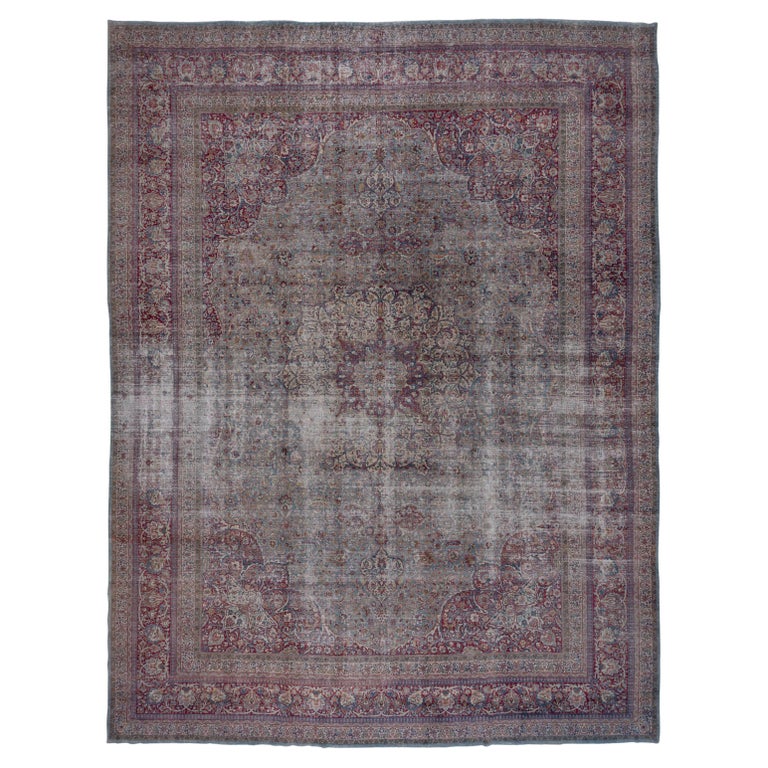Antique Distressed Khorassan Carpet, circa 1910s For Sale at 1stDibs