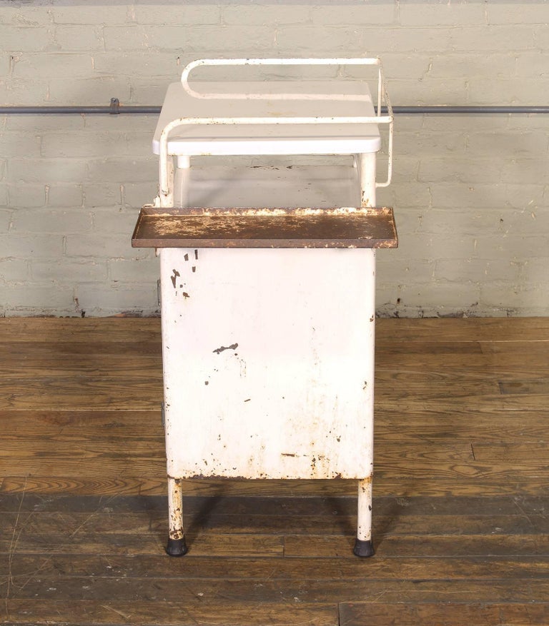 Antique Distressed Medical Storage Cabinet at 1stDibs