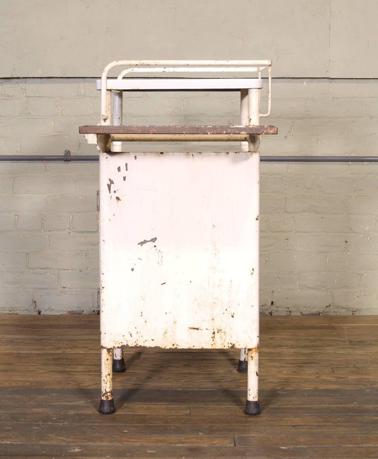 Antique Distressed Medical Storage Cabinet at 1stDibs